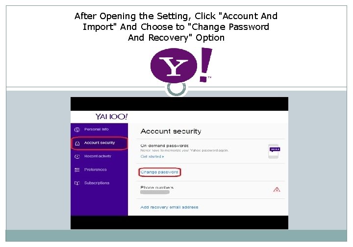 How to Change Your Yahoo Password Recovery Options