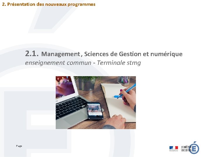2 Prsentation des nouveaux programmes 2 1 Management