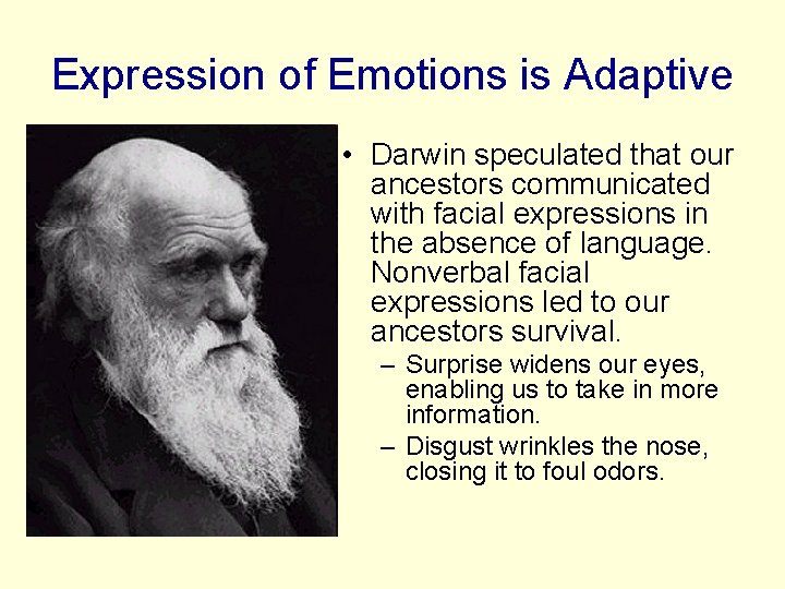 Emotions are our bodys adaptive response of the