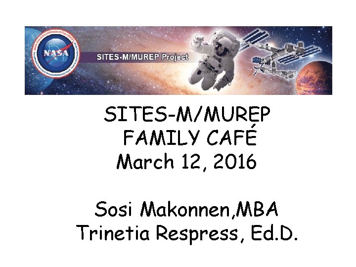 SITESMMUREP FAMILY CAF March 12 2016 Sosi Makonnen