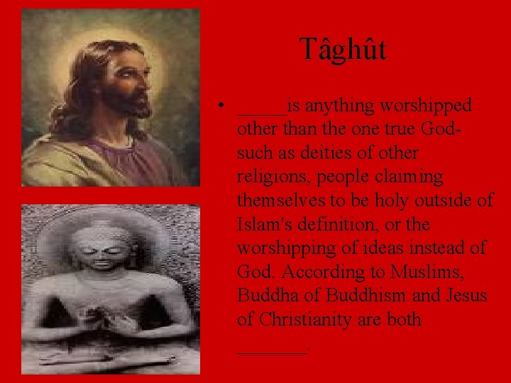 Islamic Vocabulary Caliph A is a leader of