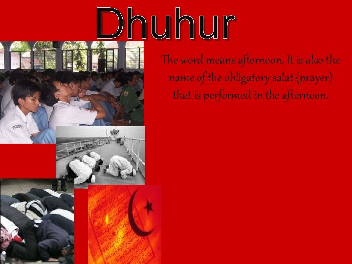 Islamic Vocabulary Caliph A is a leader of