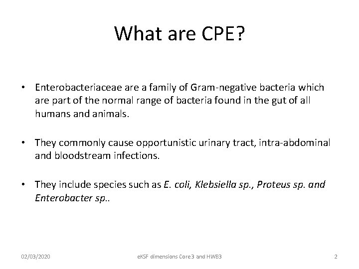 CarbapenemaseProducing Enterobacteriacea Infection Prevention and ...