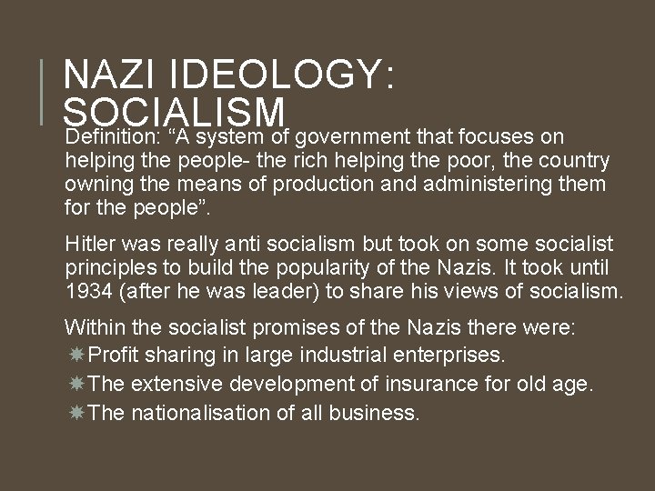 CLASS NOTES ON NAZI IDEOLOGY 12 a Hi