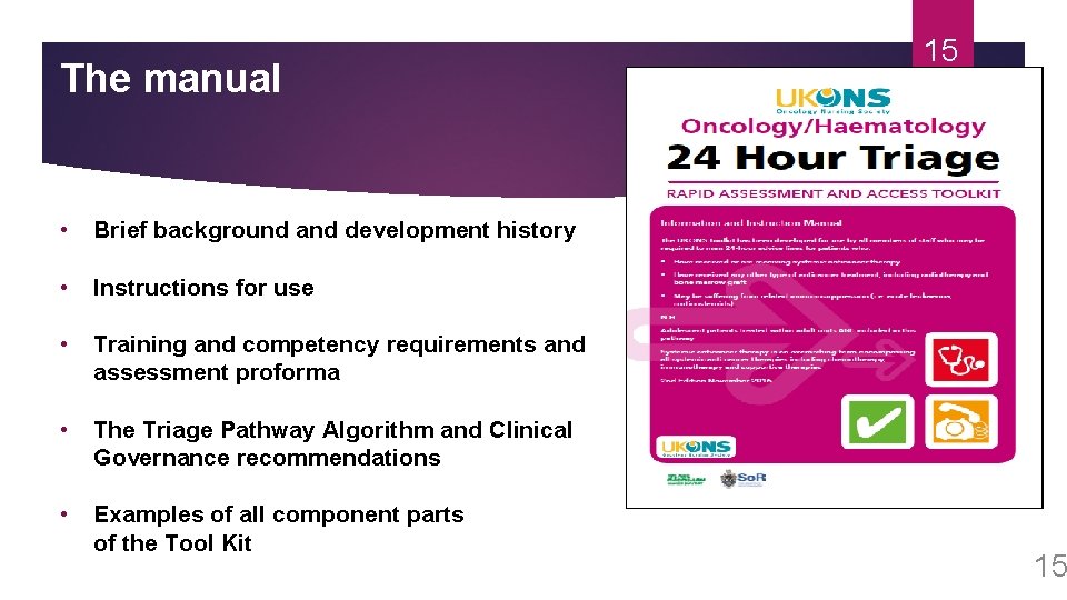 OncologyHaematology 24 Hour Telephone Triage Rapid Assessment and