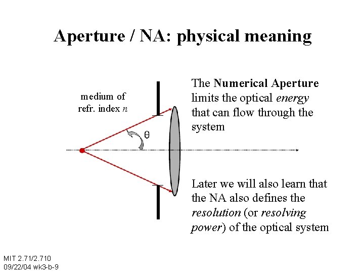 Imaging Instruments part I Principal Planes and Focal