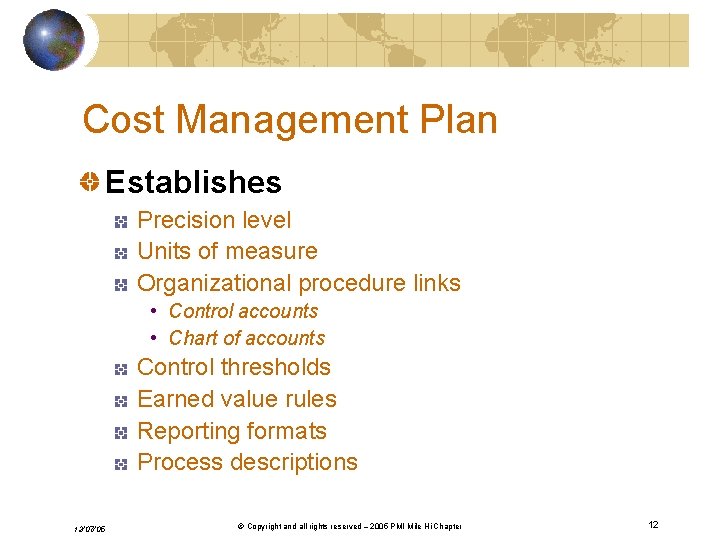 7 Project Cost Management PMP Prep Course Based