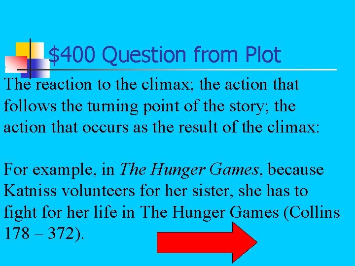 Jeopardy Figurative Language Plot Genre Nouns Q 100