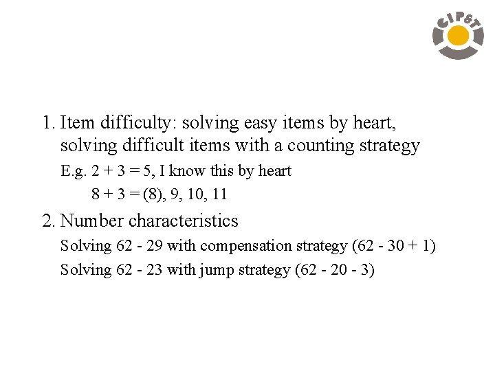 Strategy flexibility in the number domain up to