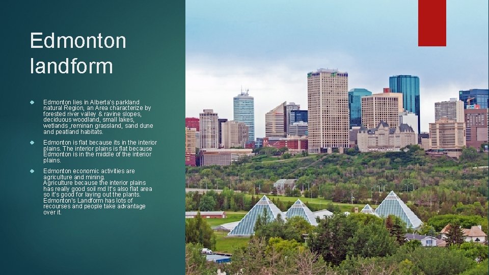 Whats the word around town EDMONTON Edmonton landform