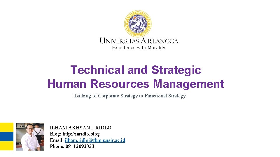Technical and Strategic Human Resources Management Linking of