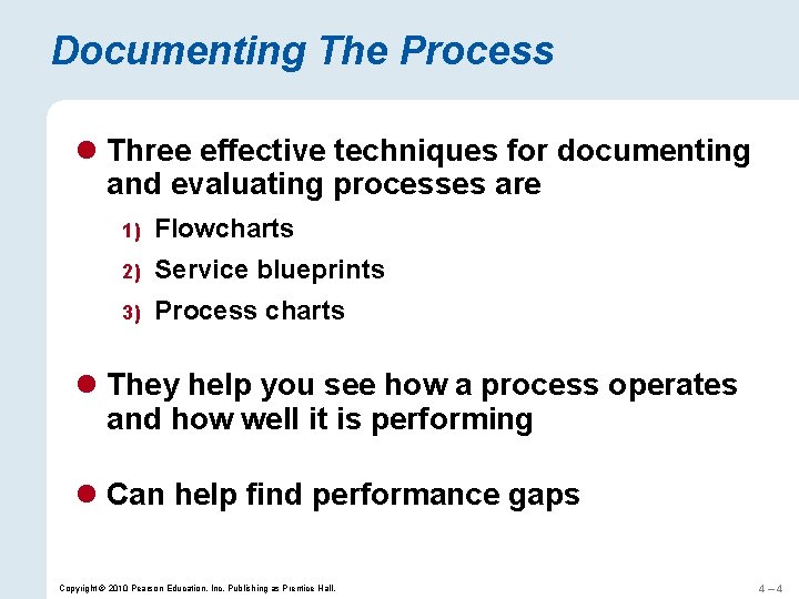 Process Analysis Power Point Slides by Jeff Heyl