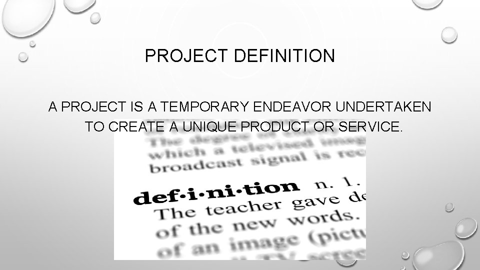 PROJECT MANAGEMENT Understanding Project Management principles NOVEMBER ...