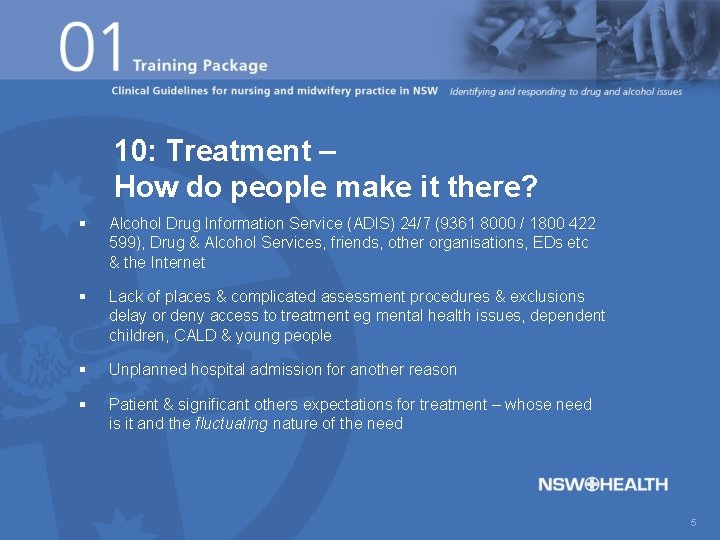 10 Treatment Options Prepared by J Mabbutt C