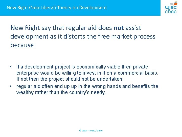 New Right NeoLiberal Theory on Development 03 d