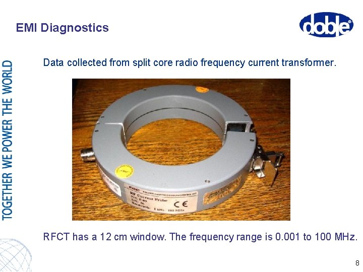 Generator Condition Assessment through EMI Diagnostics Doble Power