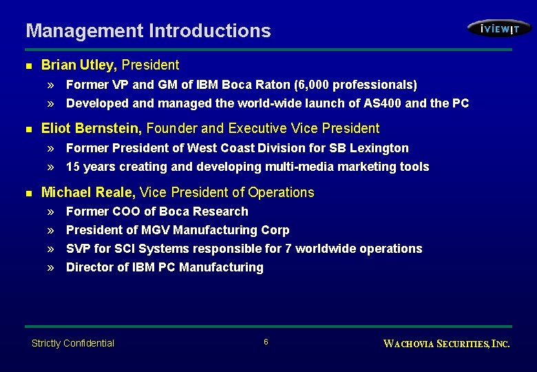 Presentation to Audax Group September 2000 Strictly Confidential