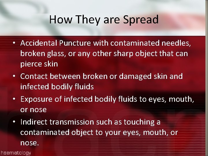 Bloodborne Pathogens Kyle Schlarman Environmental Safety and Health