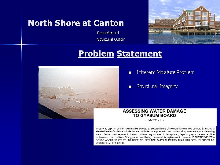 North Shore at Canton Beau Menard Structural Option