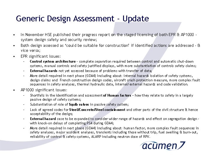 UK Nuclear New Build Update Tony Roulstone December