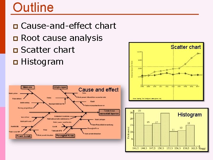 Tools for Problem Analysis Outline Causeandeffect chart p