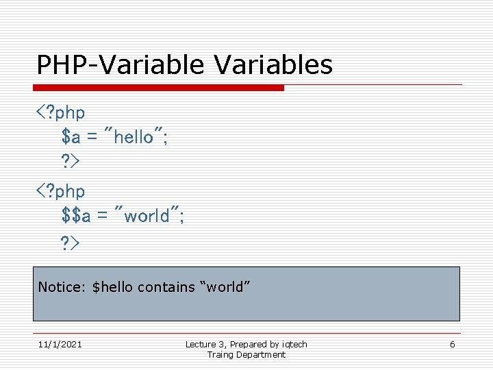 Todays Topic o o 1112021 Variable String Number
