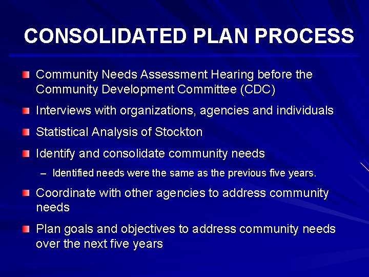 Public Hearing Draft Consolidated Plan for 2005 2010
