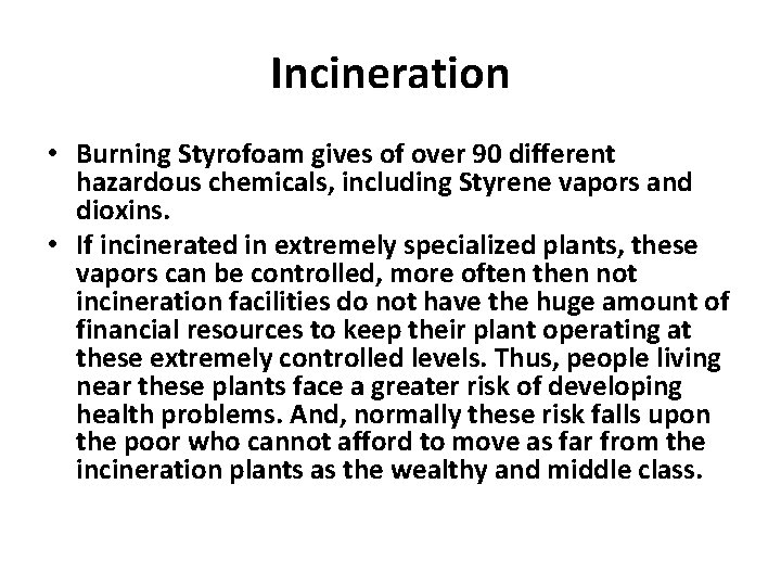 The life cycle of a polystyrene plate Once