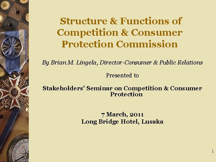 Structure Functions of Competition Consumer Protection Commission By