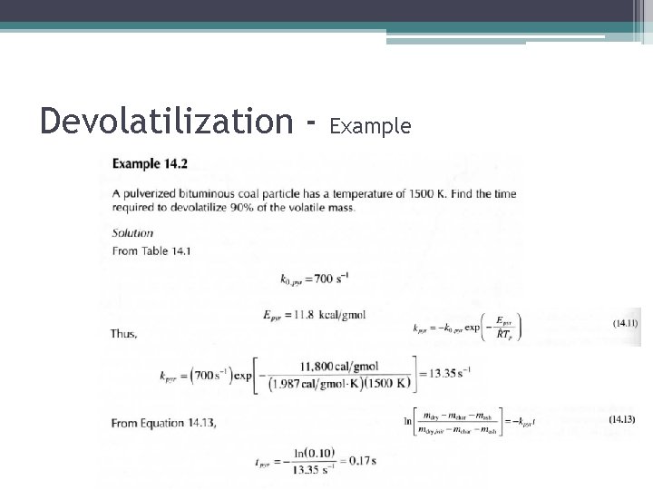 Chapter 14 Solid Fuel Combustion Mechanisms ME 460