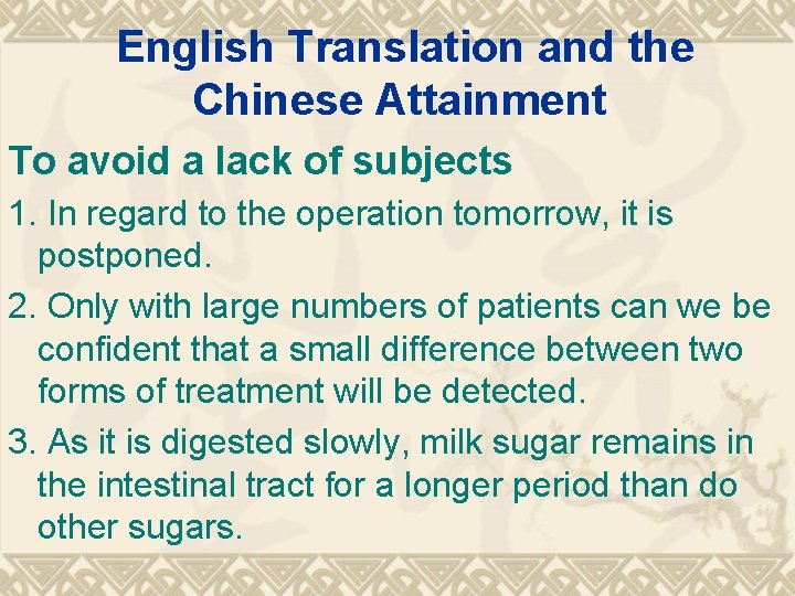 Medical English Translation and writing Chapter 2 Translation