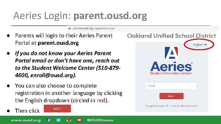 Aeries Registration Data Confirmation How to complete registration