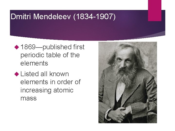 History of the Periodic Table DR VS CHEMISTRY