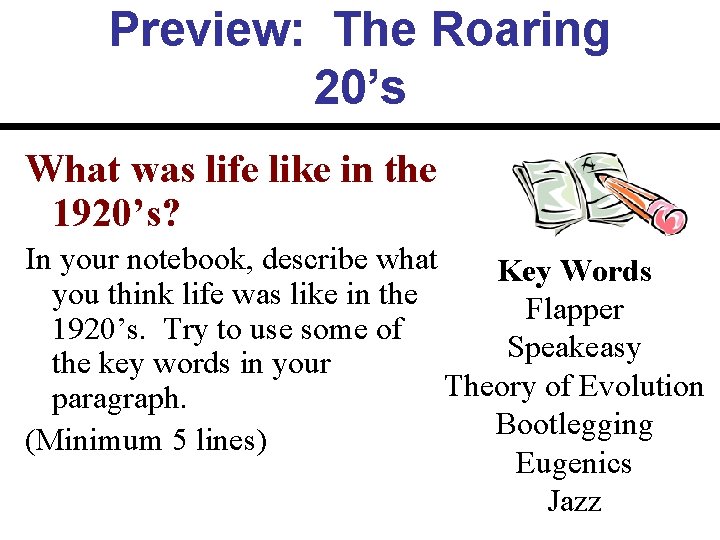 Preview The Roaring 20s What was life like