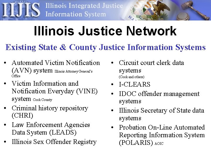 Illinois Justice Network Portal Implementation Board Meeting February