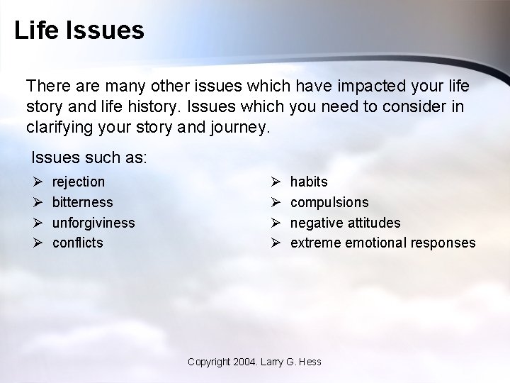 Understanding Your Personal Journey Written by Larry G