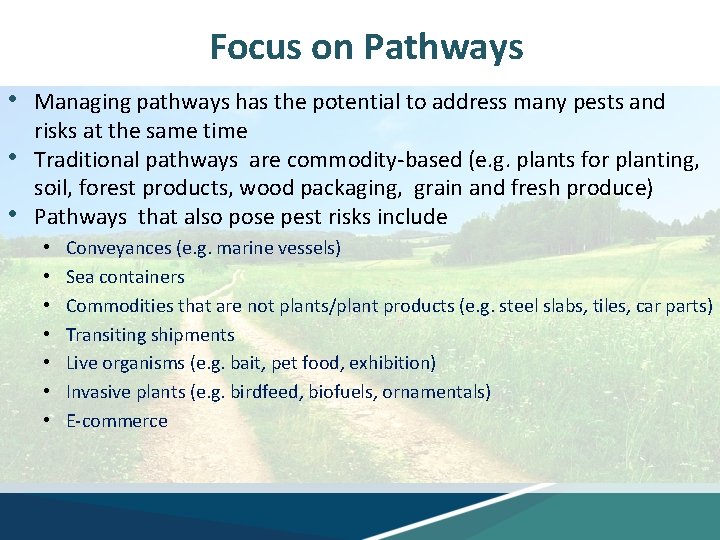 Plant Pest Pathways into Canada North American Invasive
