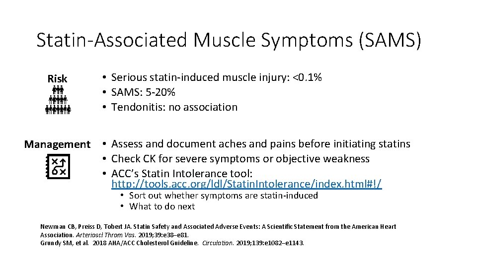StatinAssociated Side Effects Purpose Describe incidence of ...