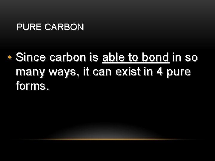 CARBON CHEMISTRY INTRODUCTION VIDEOCLIP DISCUSS WITH A PARTNER