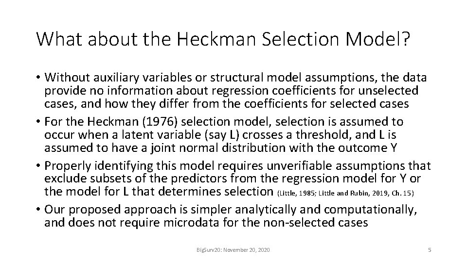 Measures of Selection Bias in Regression Coefficients Estimated