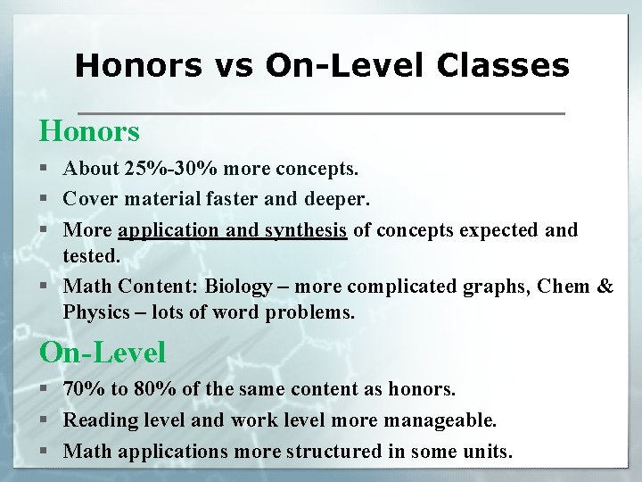 Walt Whitman Science Course Overview Don De Member