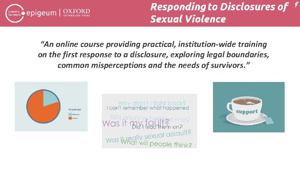 Responding to Disclosures of Sexual Violence An online