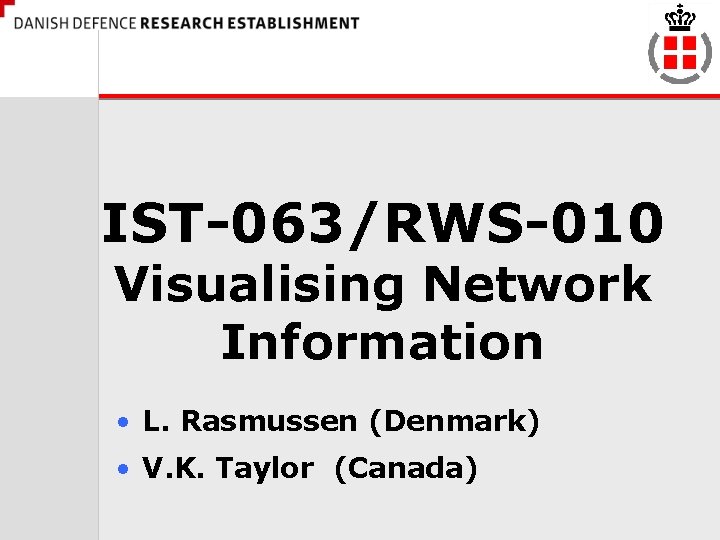 IST063RWS010 Visualising Network Information L Rasmussen Denmark V