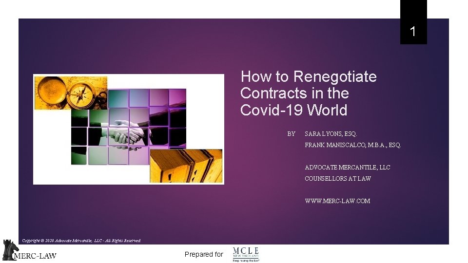 1 How to Renegotiate Contracts in the Covid19