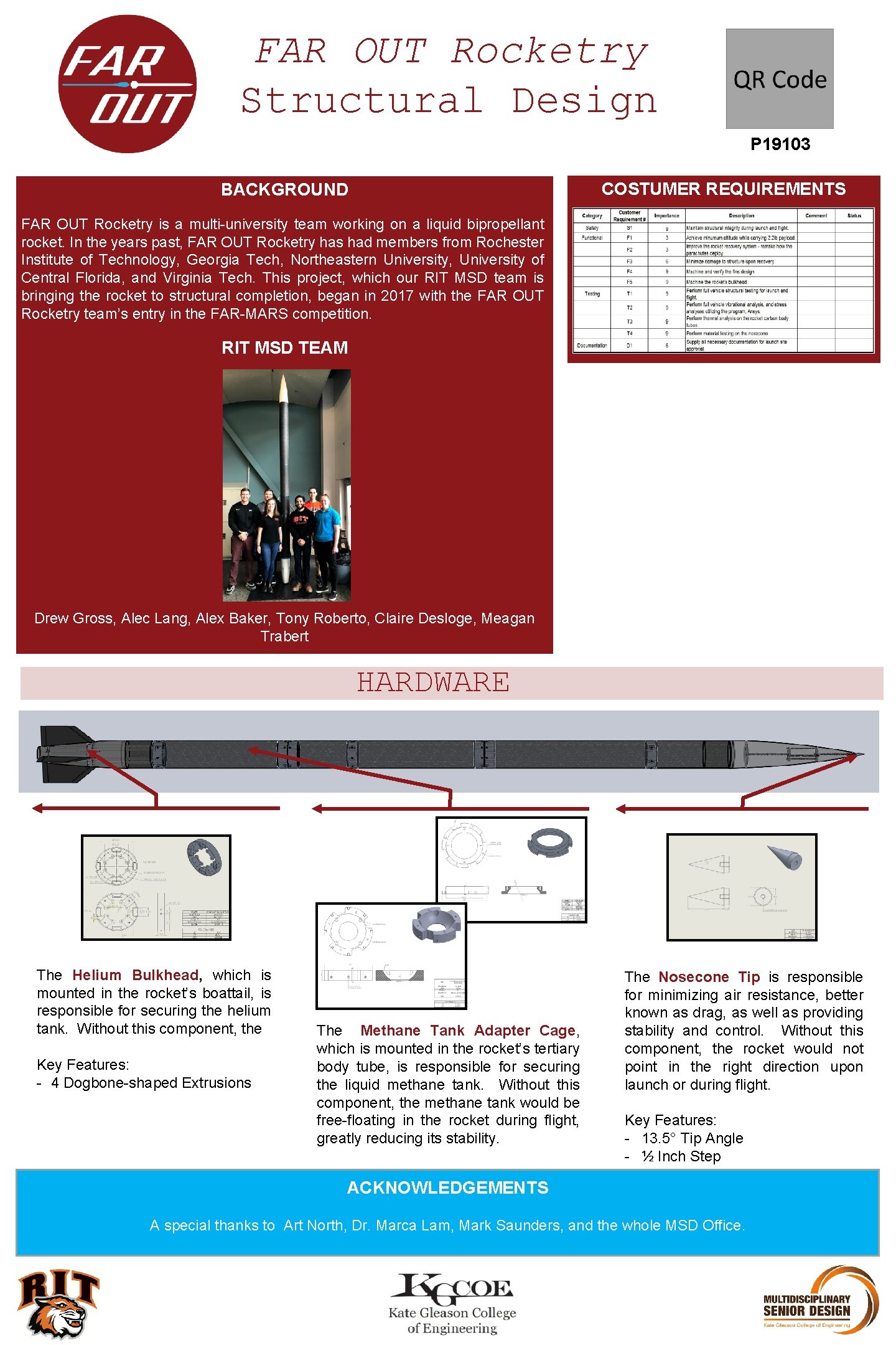 FAR OUT Rocketry Structural Design P 19103 COSTUMER