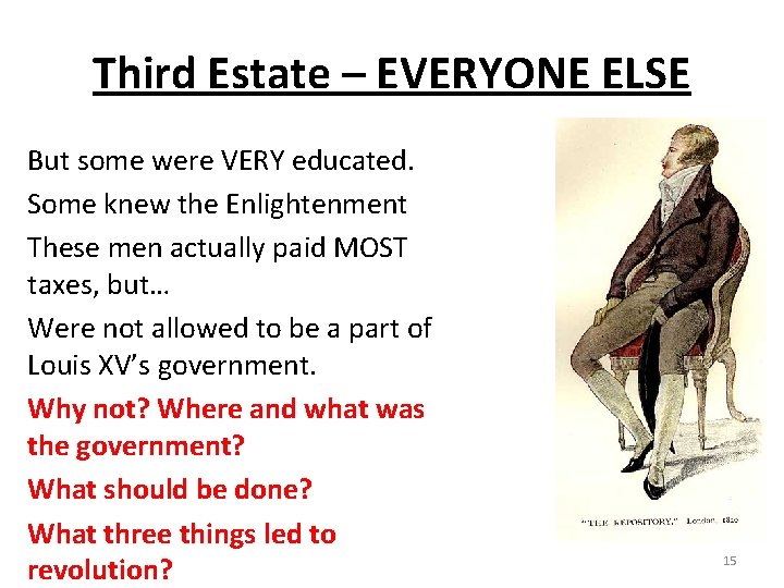 European history The Causes of the FRENCH REVOLUTION