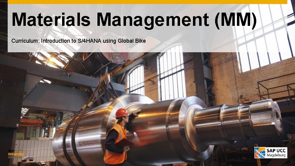 Materials Management MM Curriculum Introduction to S4 HANA