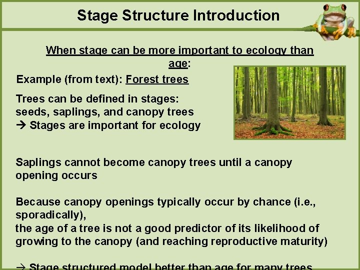 FW 364 Ecological Problem Solving Class 15 Stage