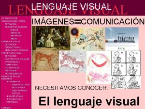 Lenguaje Visual Lenguaje Visual Cunto vemos Esta sencilla