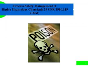 What is OSHAs Process Safety Management Program 29
